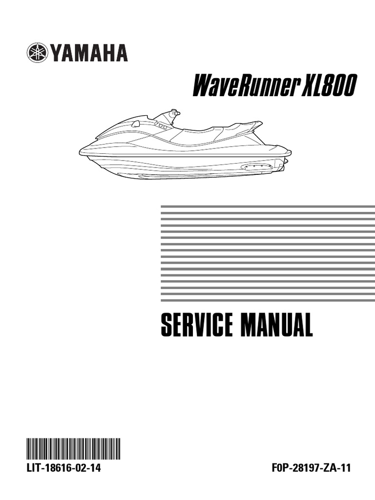 Yam Waverunner Xl800 00-01 ServiceMan | PDF | Piston | Ignition System