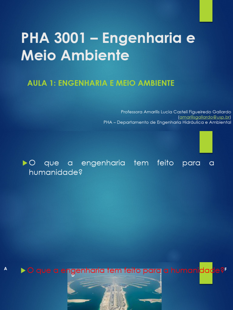 2020 - 1o Sem - PHA 3001 Aula 1 | PDF | DDT | Ambiente natural