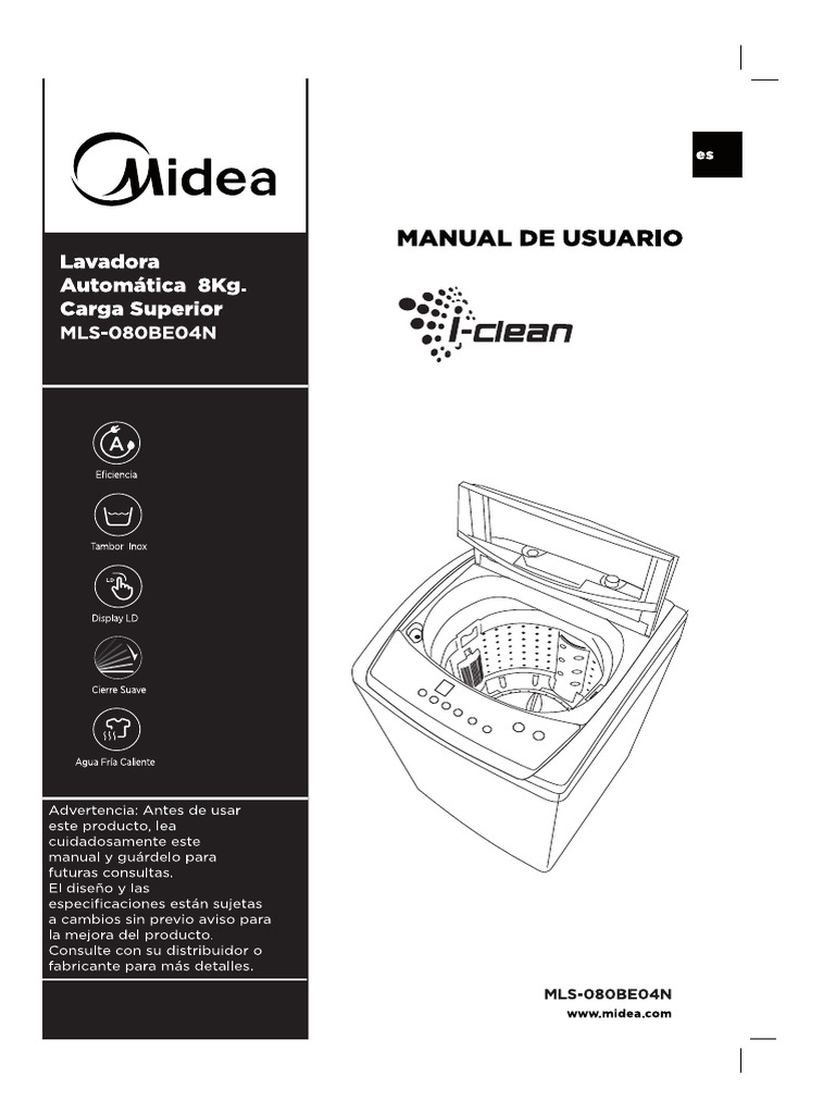 Midea MLS-080BE04N Washing Machine | PDF