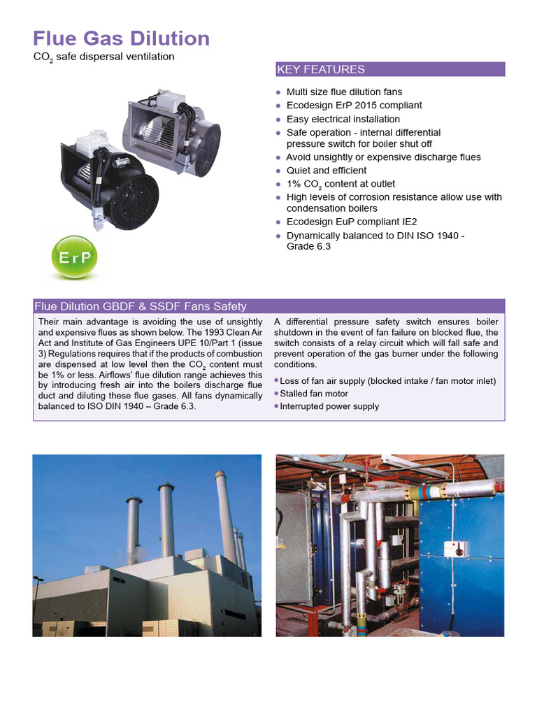 Flue Gas Dilution Fans Data Sheet | Download Free PDF | Boiler | Flow ...