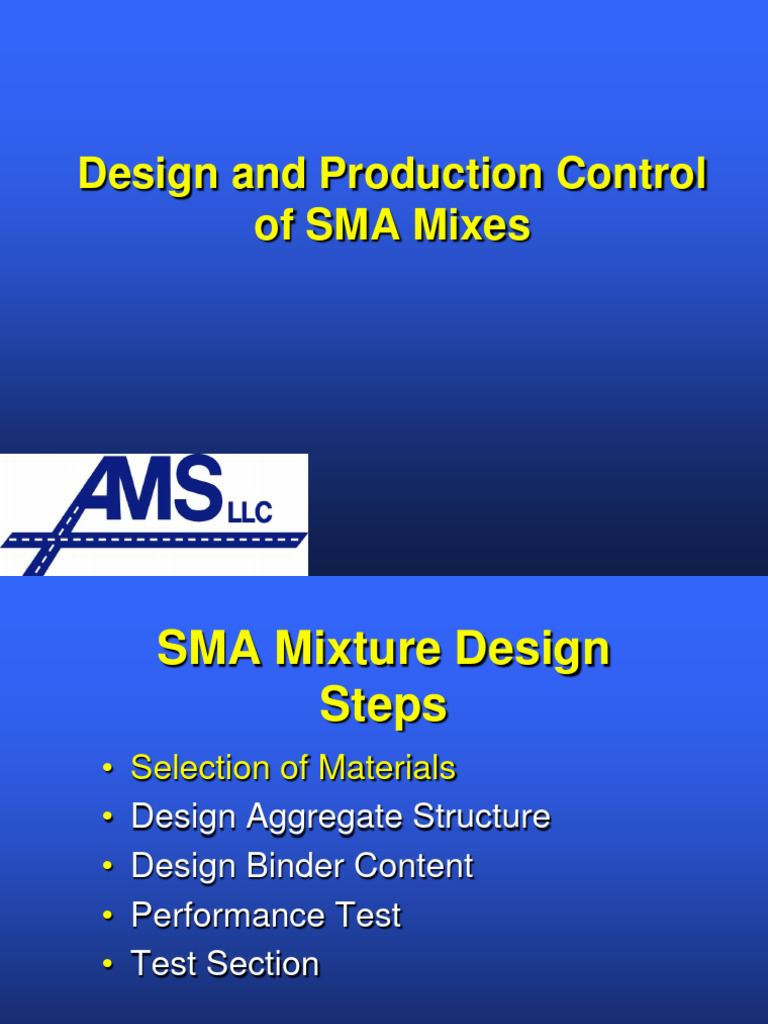 SMA Mix Design and Production Control | PDF | Computers