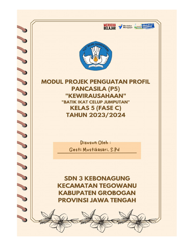 Modul p5 Batik Ikat Celup Jumputan | PDF