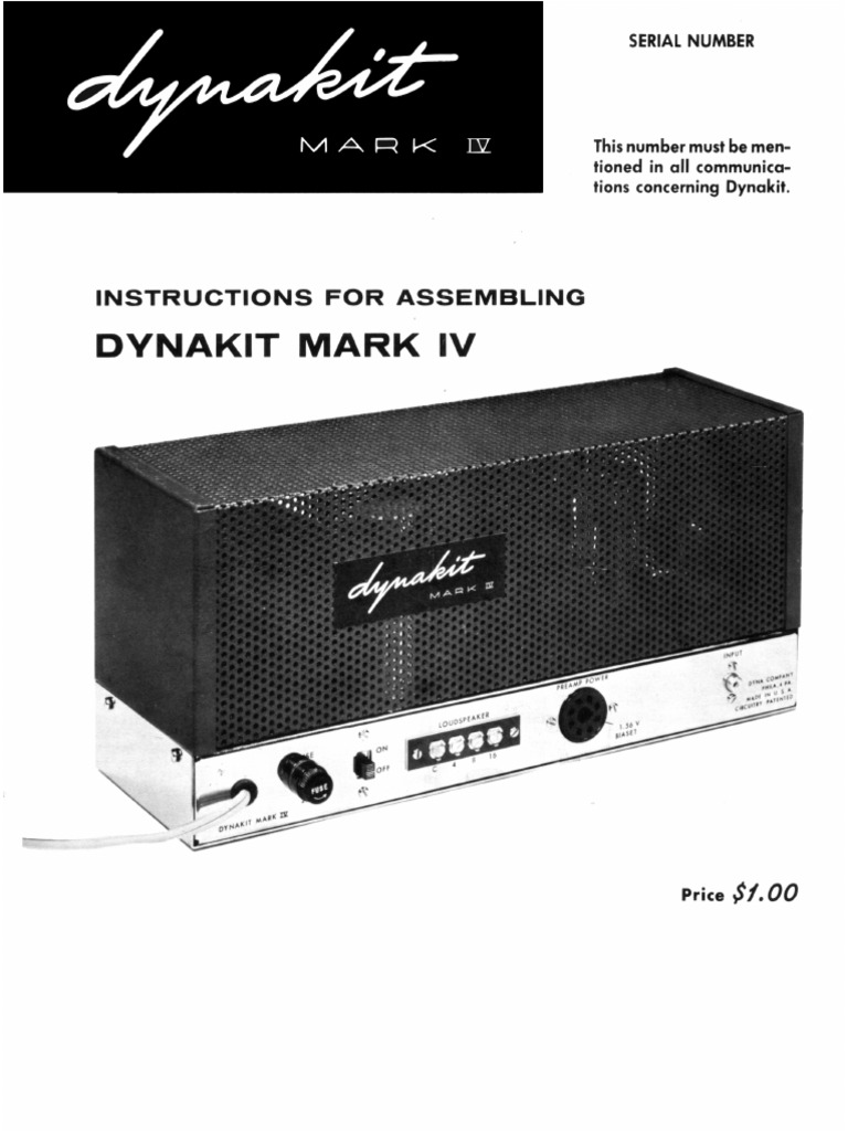 Dynaco-Dynakit-Mark-IV-Instructions-Manual | PDF