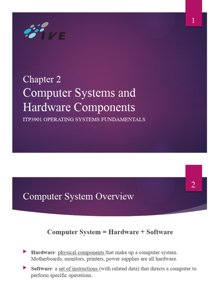 Ch2 - Hardware - Components - New | PDF | Random Access Memory | Cpu Cache