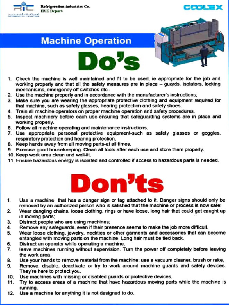 Safety Poster's Do and Don'ts | PDF