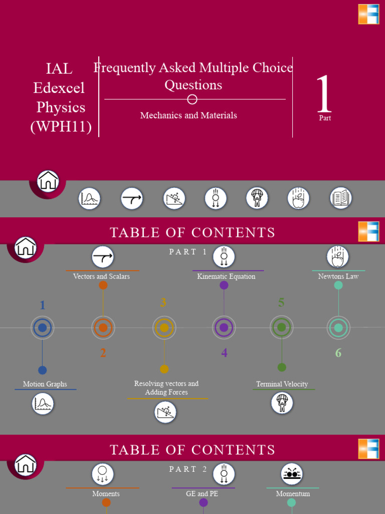 IAL Physics FAMXQ Unit 1 Part 1 | PDF | Force | Velocity
