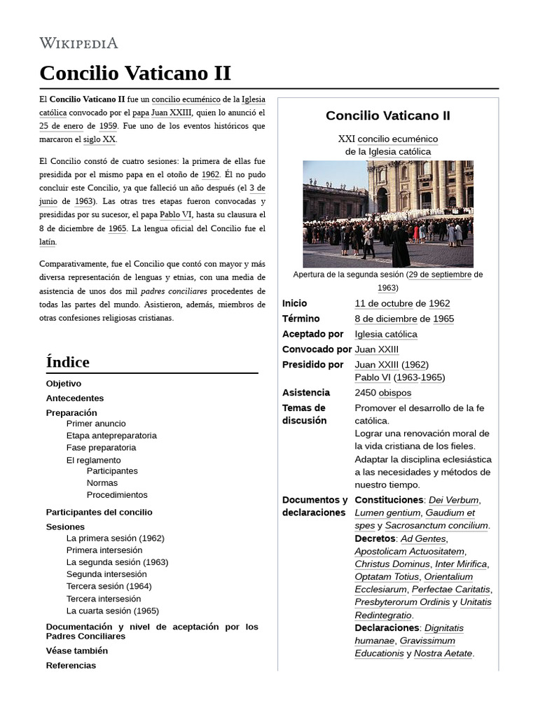 Concilio Vaticano II | PDF