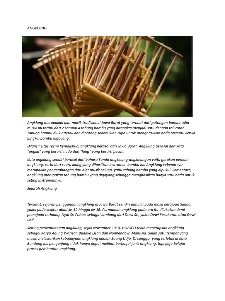 Angklung | PDF