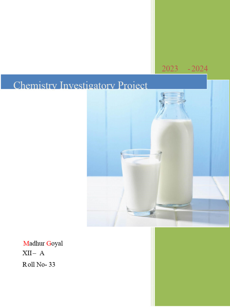Analysis of Casein in Milks Experiment Edited | PDF | Wellness