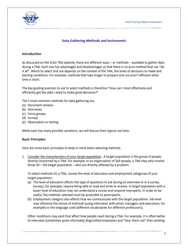 methods_for_data_gathering | PDF | Survey Methodology | Focus Group