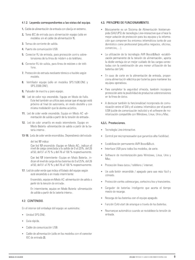 Salicru Sps One | PDF