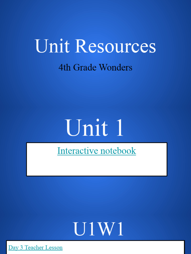 4th Grade Wonders 2017 | PDF