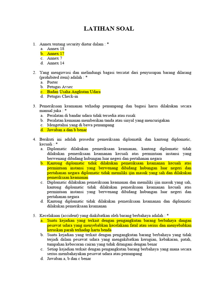 Latihan Soal Junior | PDF