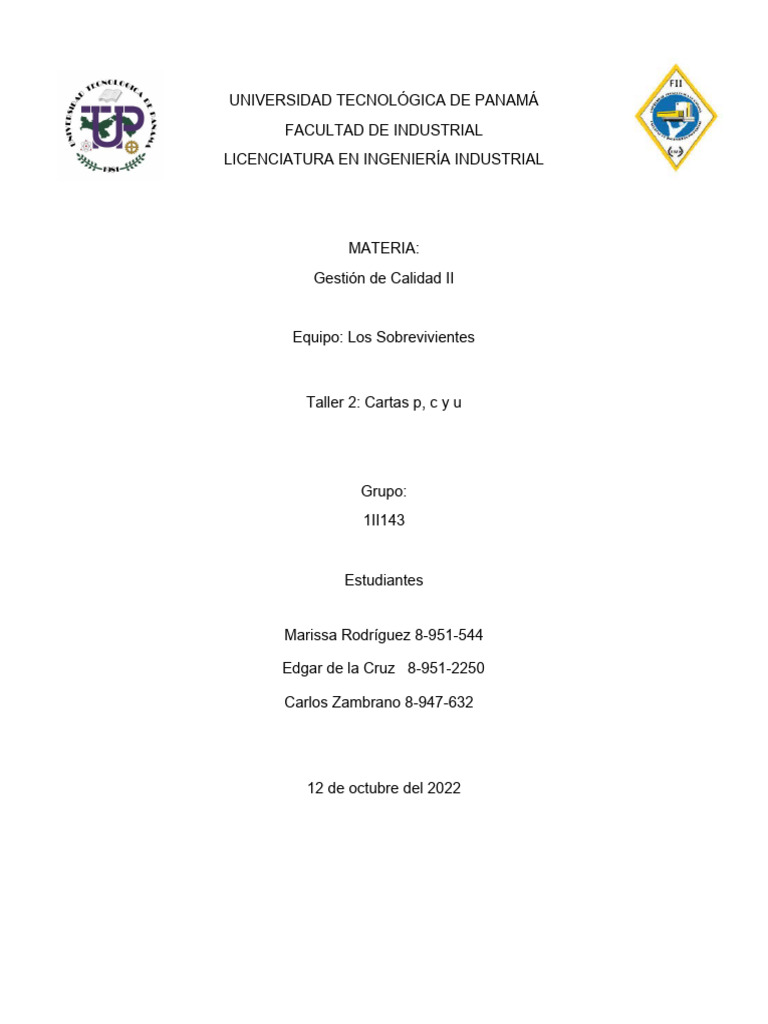 Taller de Cartas P, C y U | PDF