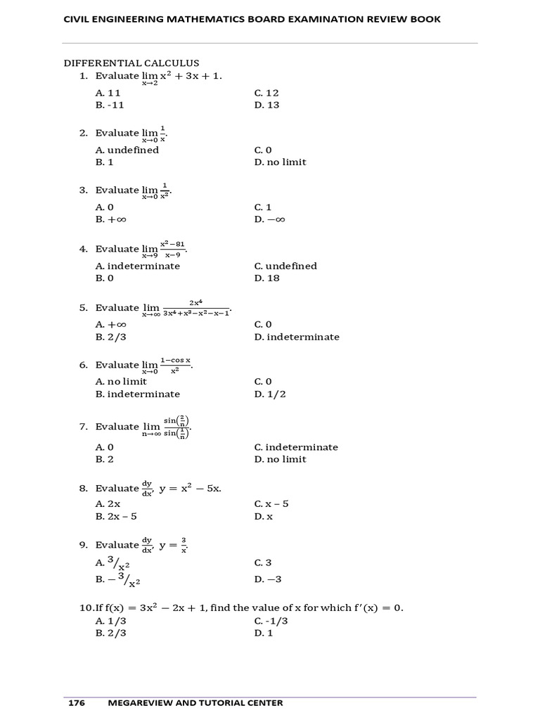 Differential and Integral Calculus | PDF