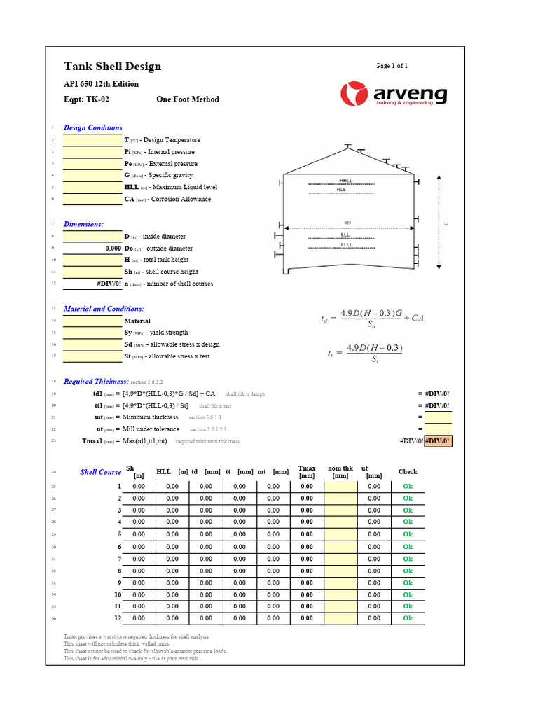 Tk-02 Calculation Sheet | PDF