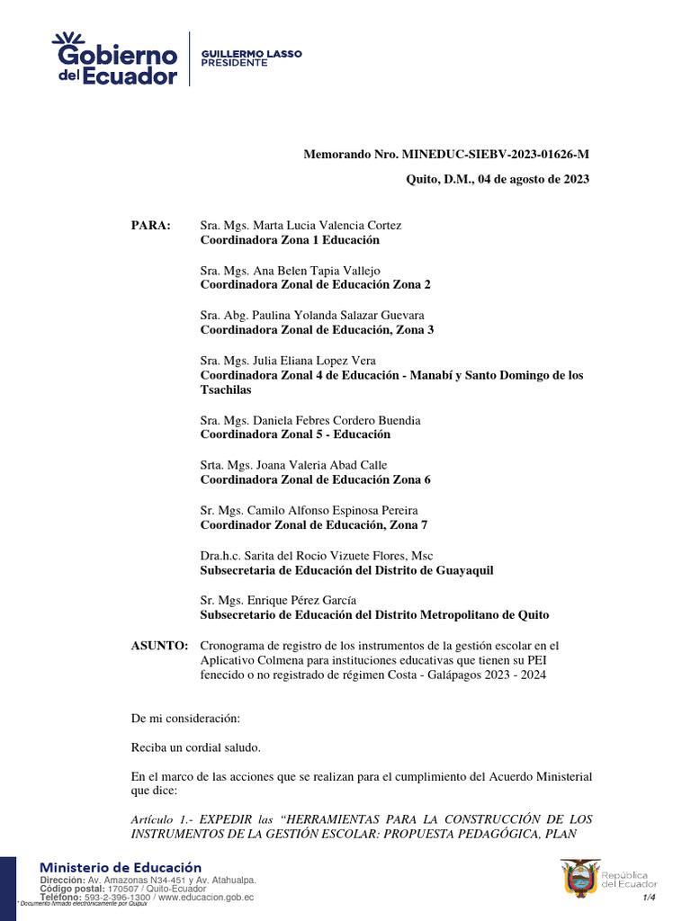 Mineduc-Siebv-2023-01626-M - Socialización Aplicativo | PDF