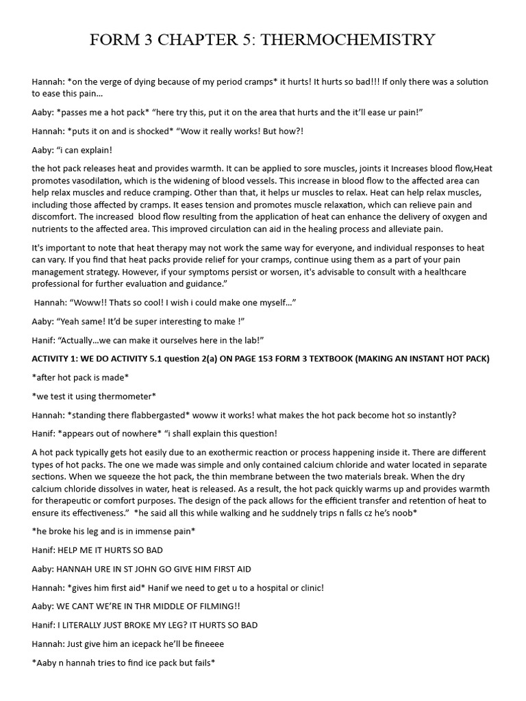 Form 3 Chapter 5 | Download Free PDF | Chemistry | Medical Specialties