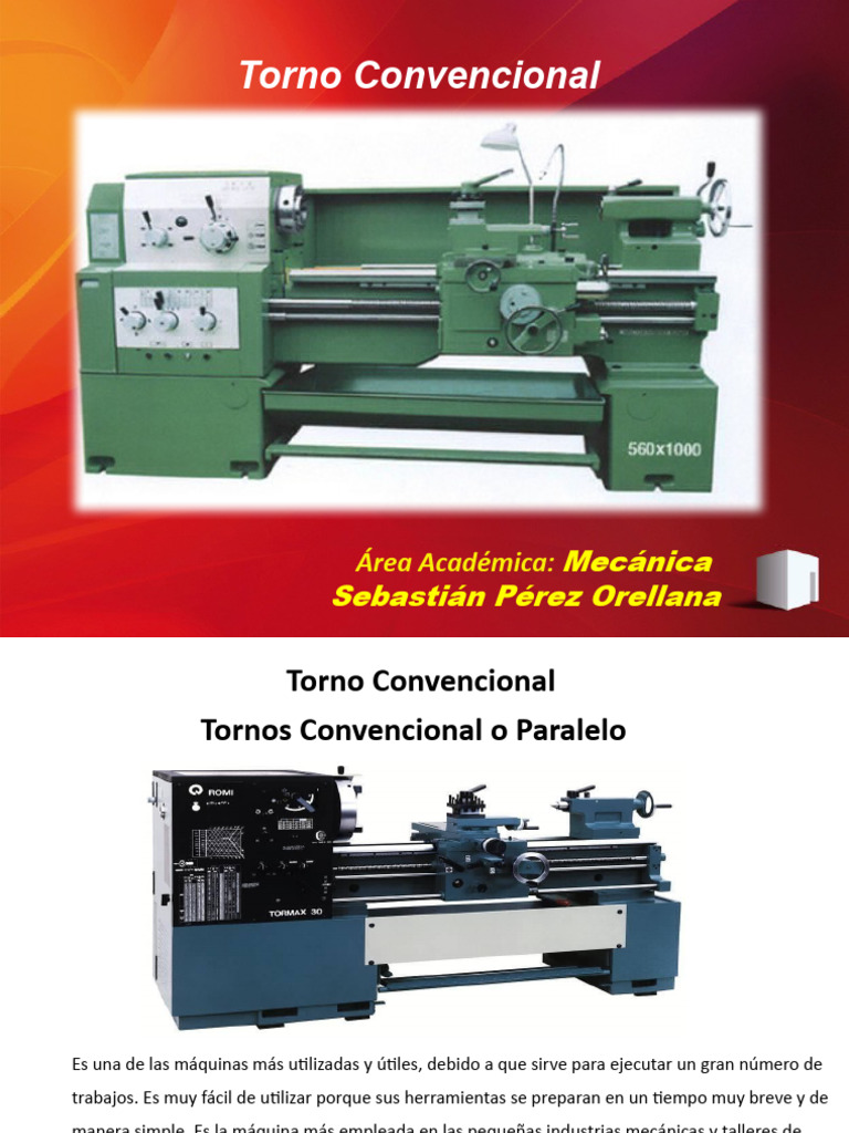 1.1. Torno Convencional | PDF