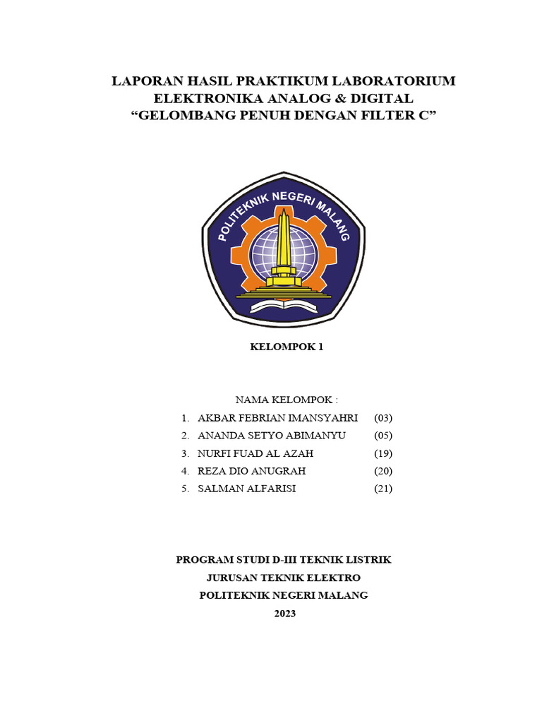 Laporan Hasil Praktikum Kelompok 1 New | PDF