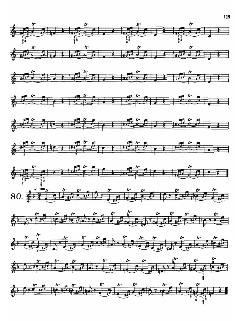 ARBAN - Complete Conservatory Method For Trumpet (1) - 119 | PDF