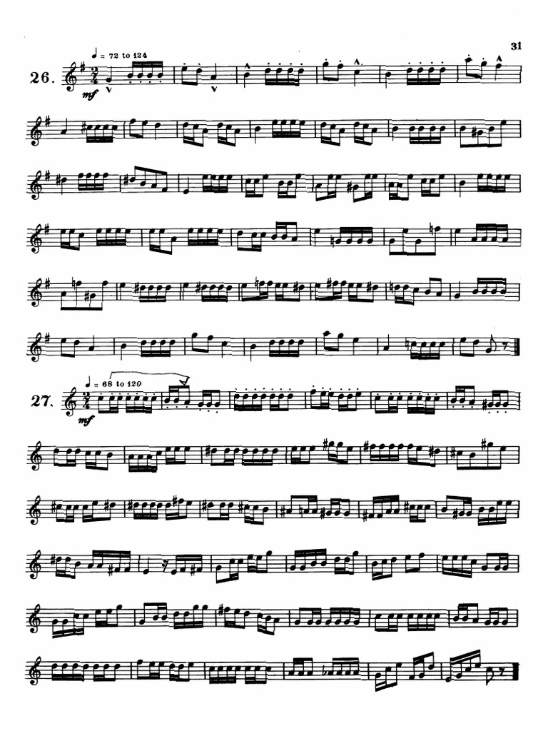 ARBAN - Complete Conservatory Method For Trumpet (1) - 031 | PDF