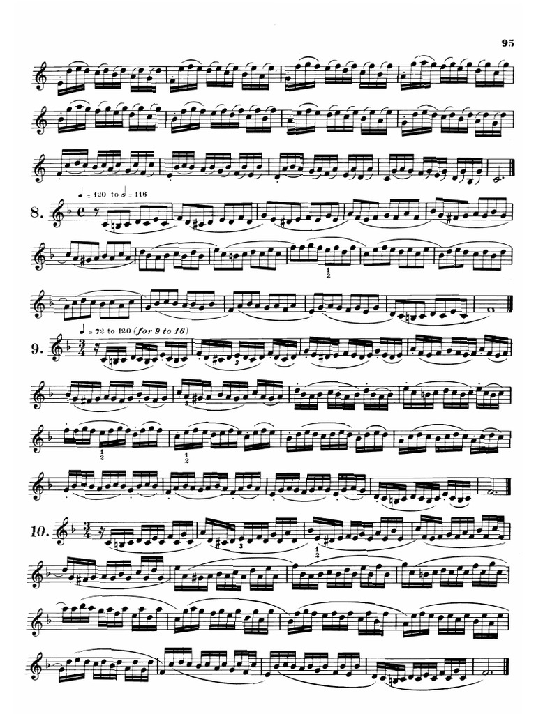 ARBAN - Complete Conservatory Method For Trumpet (1) - 095 | PDF