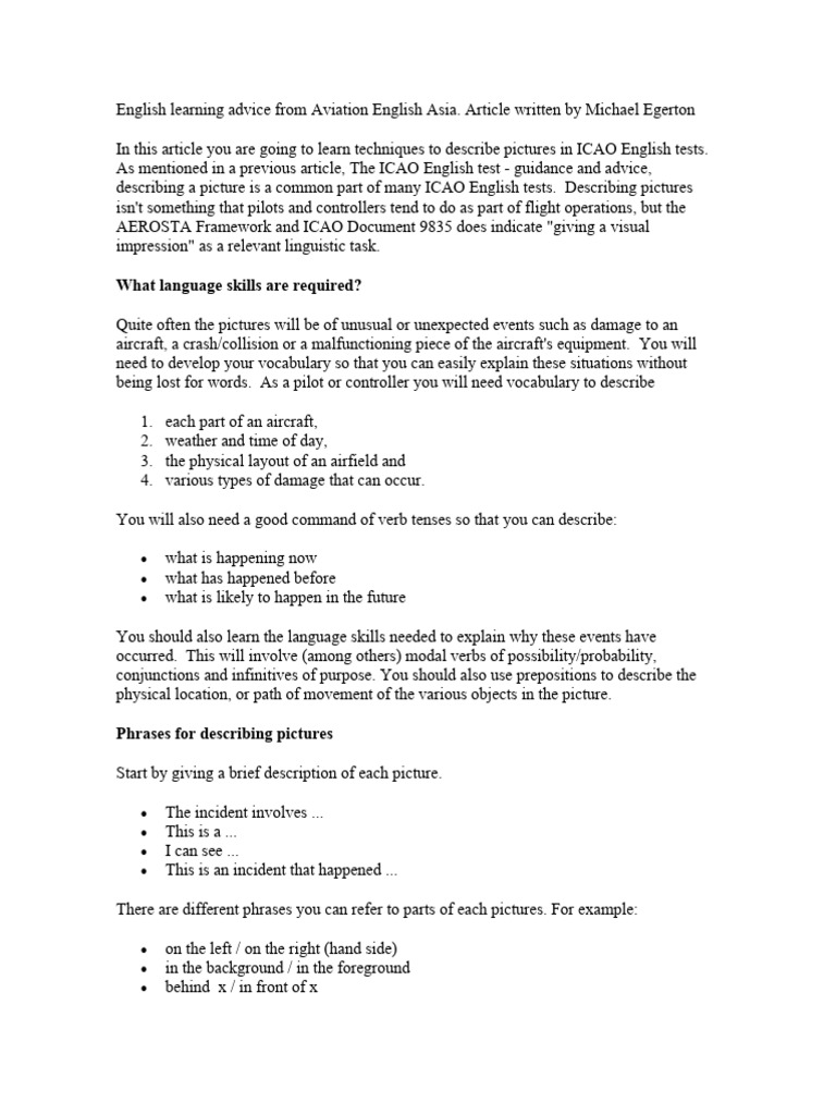 Icao Descriptions PDF