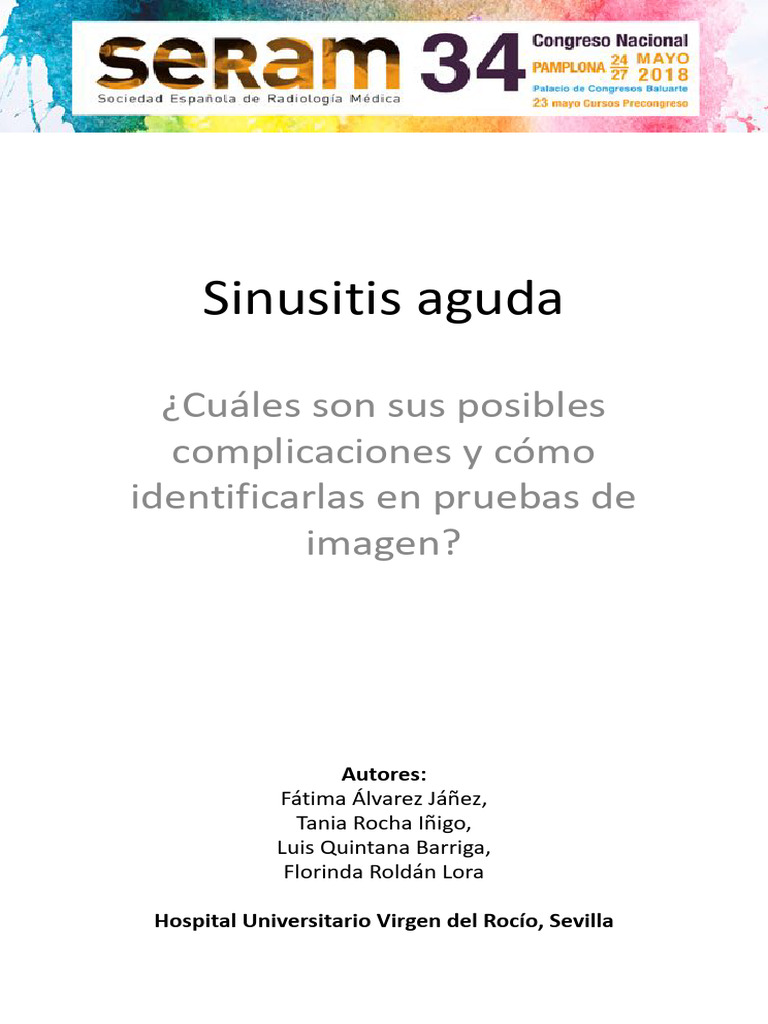 Complicaciones de Sinusitis en Imágenes | PDF | Cabeza y cuello humanos | Anatomía
