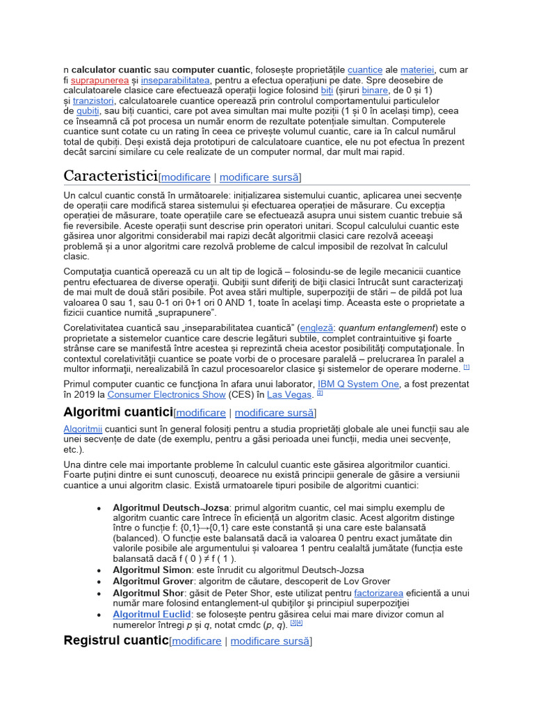 Calculator Cuantic | PDF