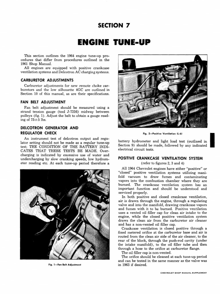 1964 Chevrolet Engine Tune-Up Guide | PDF