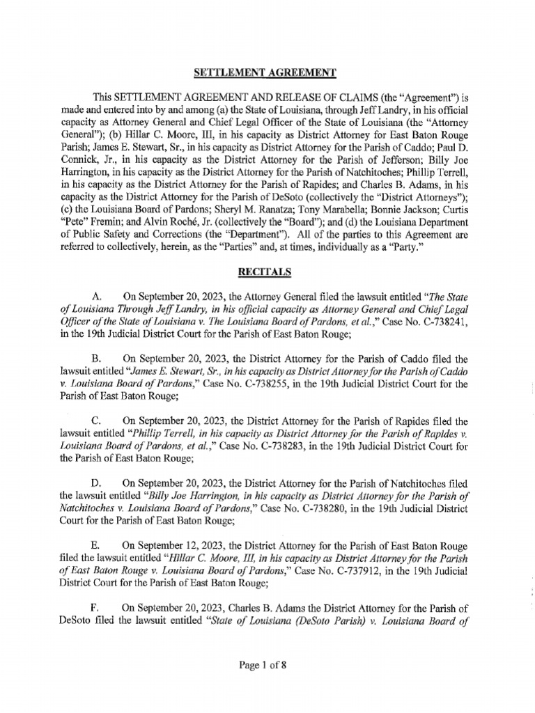 Settlement Agreement (Executed) (01590016x9dd57) | PDF