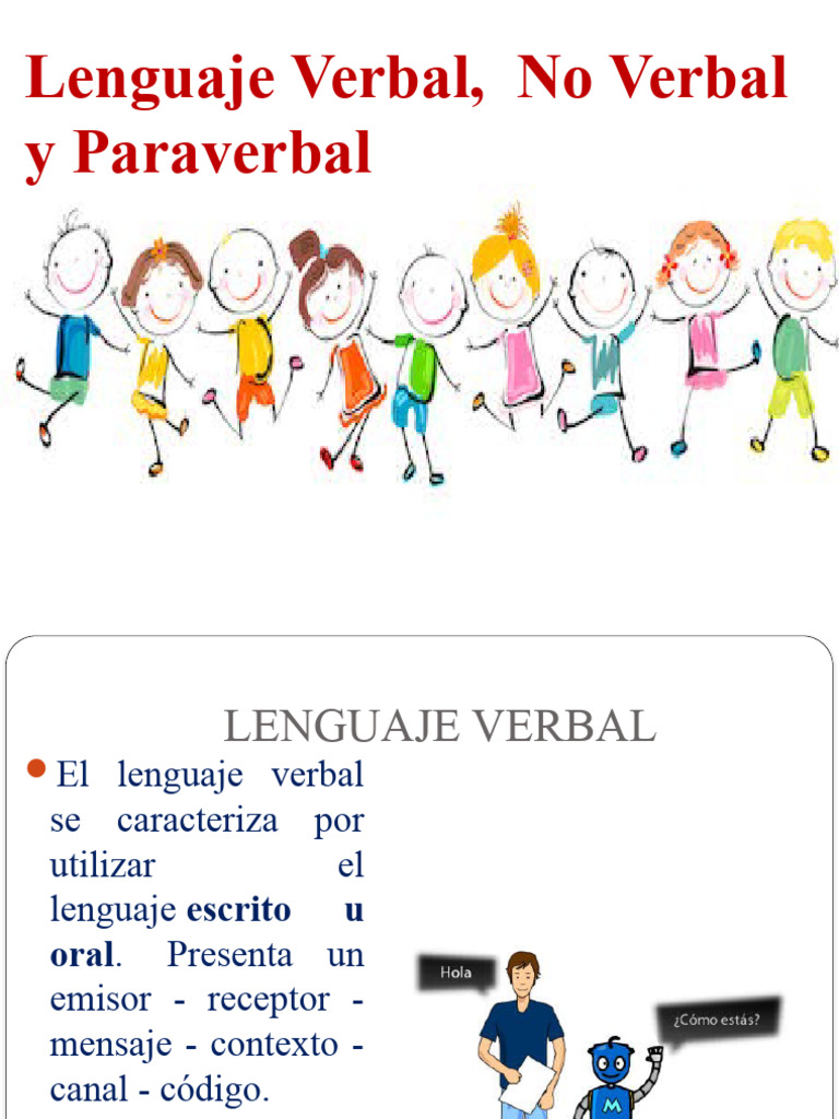 386889160 Lenguaje Verbal No Verbal y Paraverbal | PDF