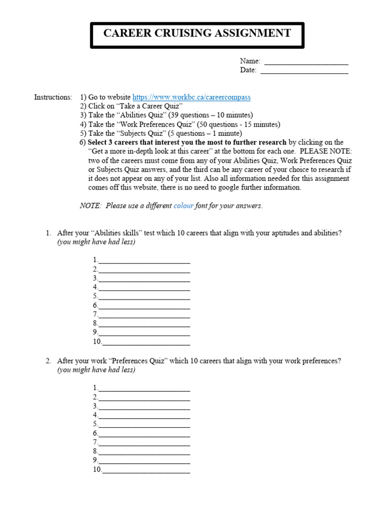 Career Cruising | Download Free PDF | Cognition | Learning