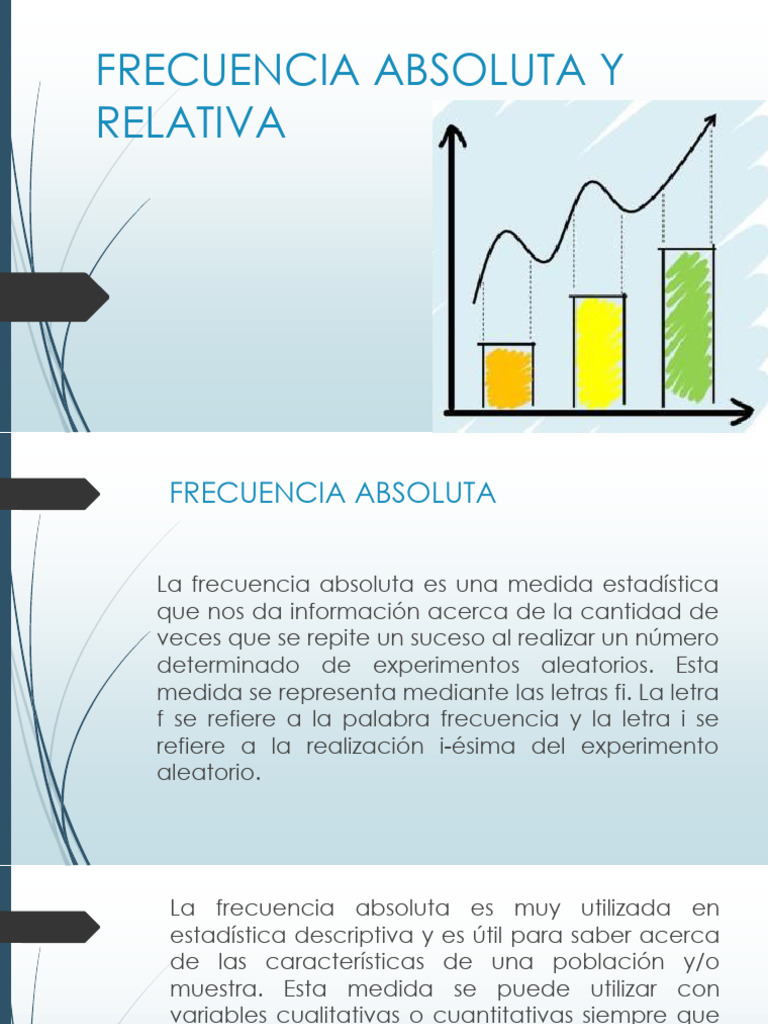 Frecuencia Absoluta y Relativa en Estadística | PDF | Estadísticas ...
