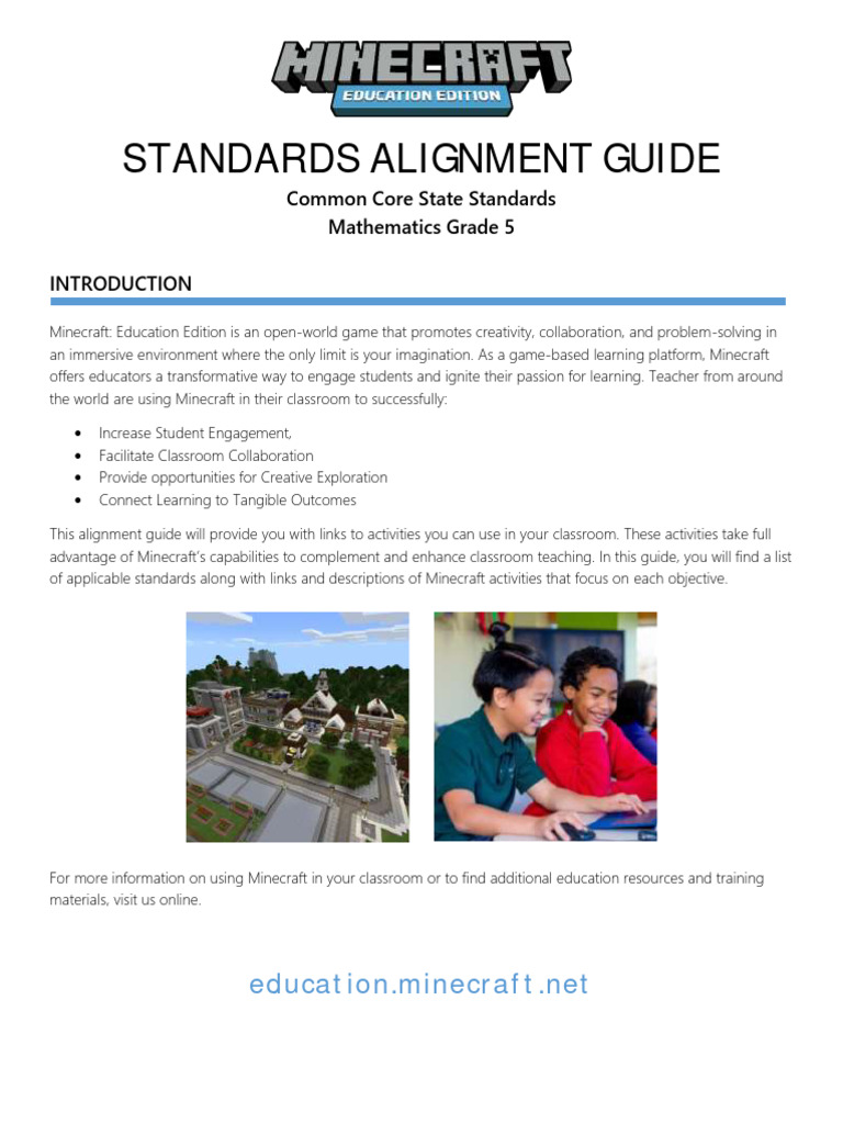 Math CC Alignment Guide Grade 5 | PDF