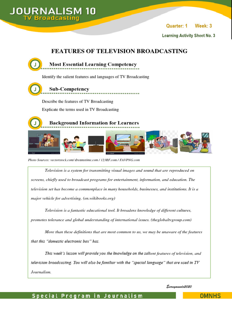 TV Q1 Week 3 | PDF