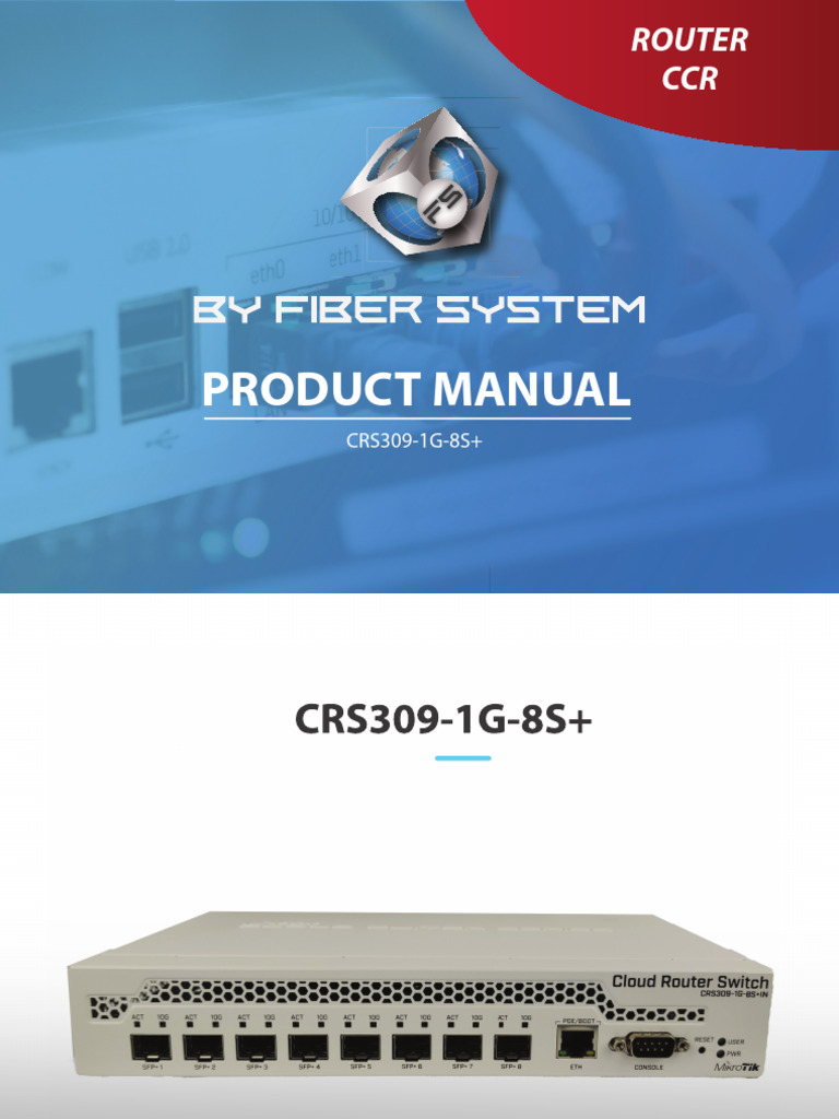 crs309 Mikrotik | PDF | Network Switch | Router (Computing)