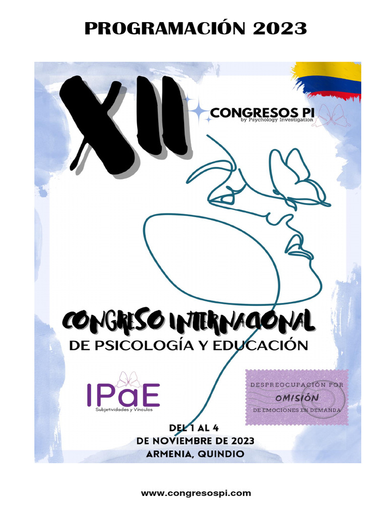 Programacion Xii Congreso 2023 | PDF | Sicología | Colombia