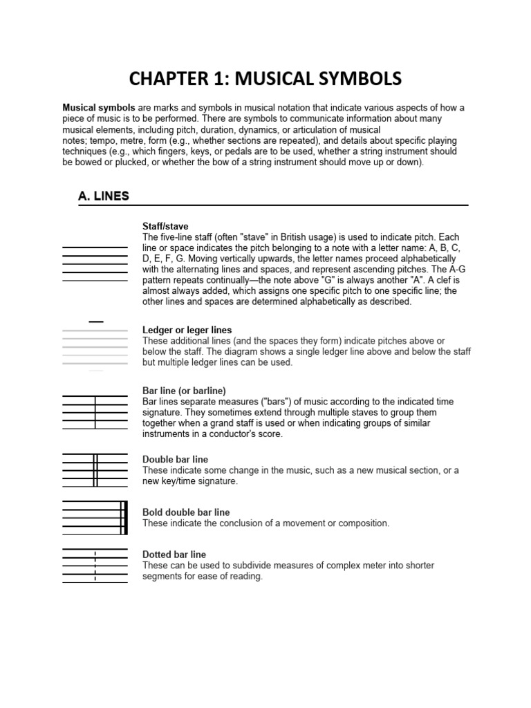 C1 Musical-Symbols | PDF