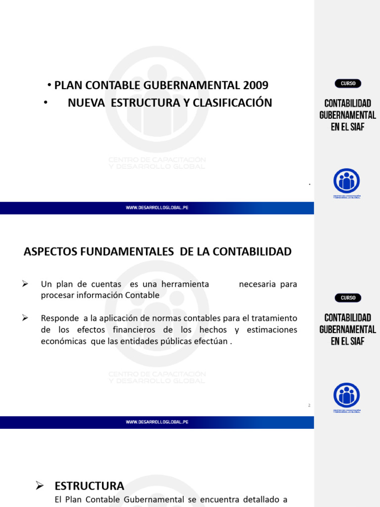 Estructura Del Plan Contable Gubernamental | PDF