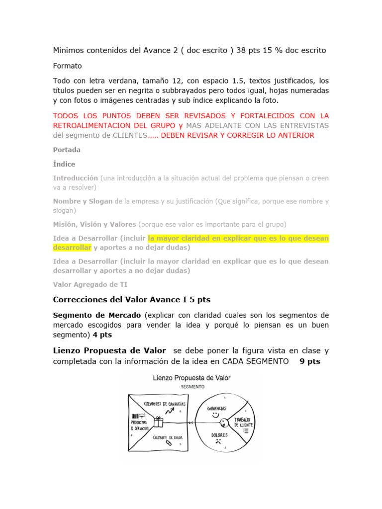 Mínimos Contenidos Avance 2 II C23 | PDF