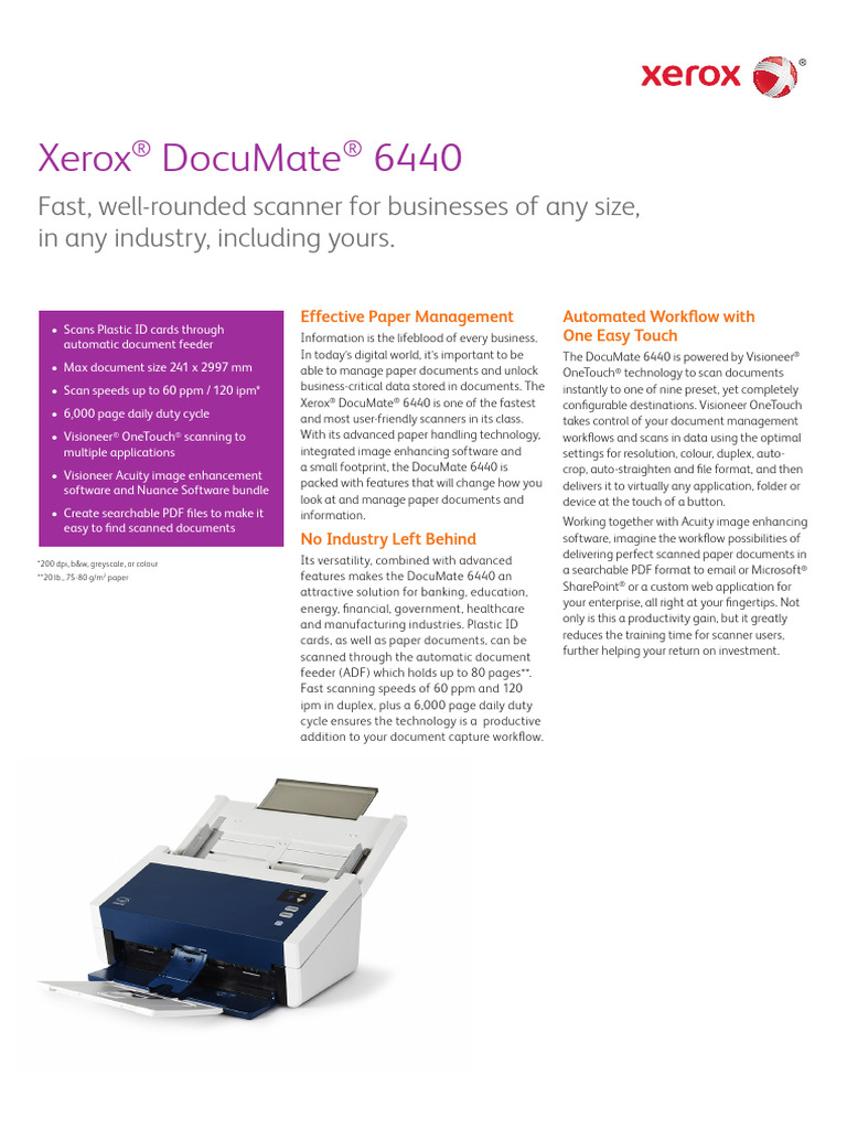 Documate 6440 Brochure | PDF