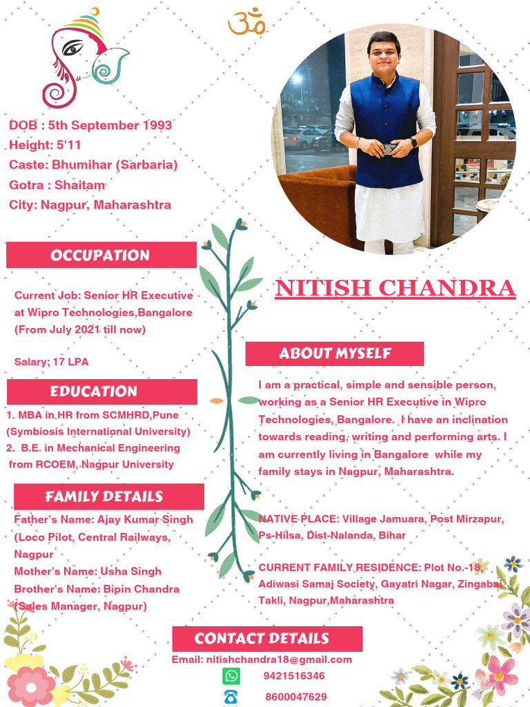Nitish Profile | PDF