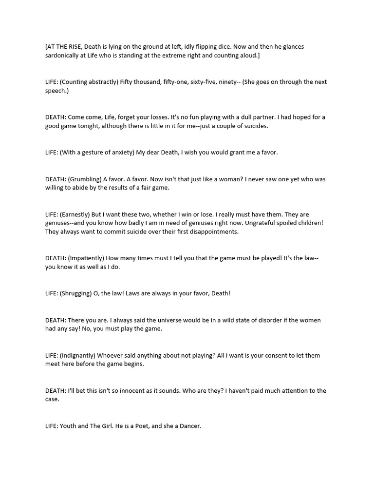 The Game (Play Script) | PDF