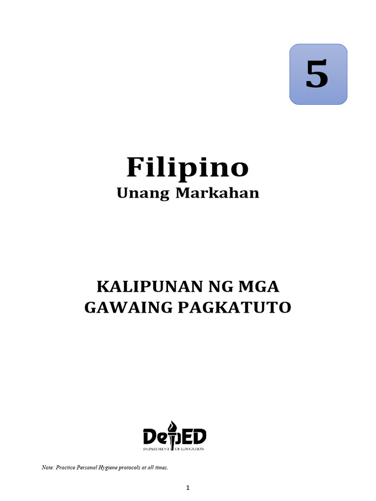 Grade 5 Filipino LAS | PDF