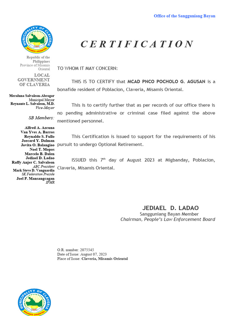 PLEB Certification New | PDF