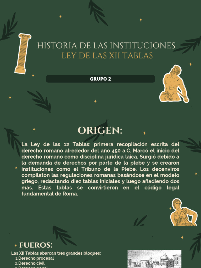 Las 12 Tablas | PDF | Derecho penal | Ley romana