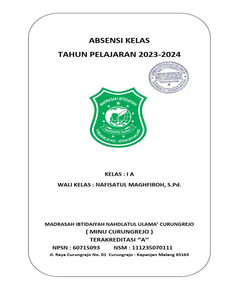 Cover Absensi Kelas | PDF | Olahraga & Rekreasi
