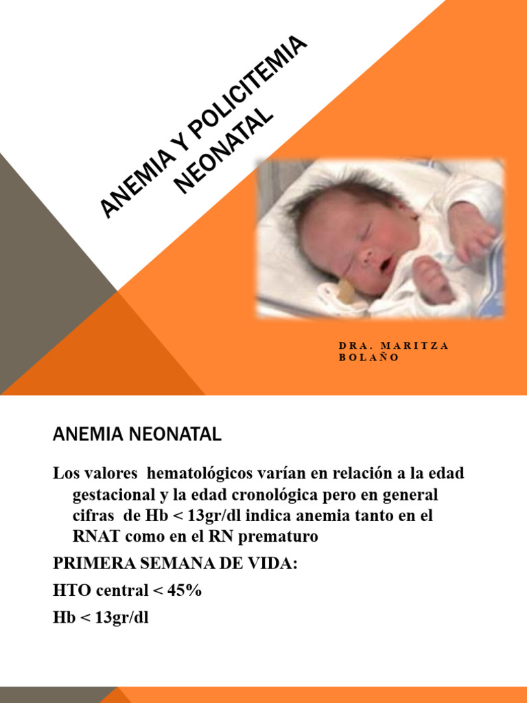 Anemia y Policitemia Neonatal | PDF | Anemia | Feto